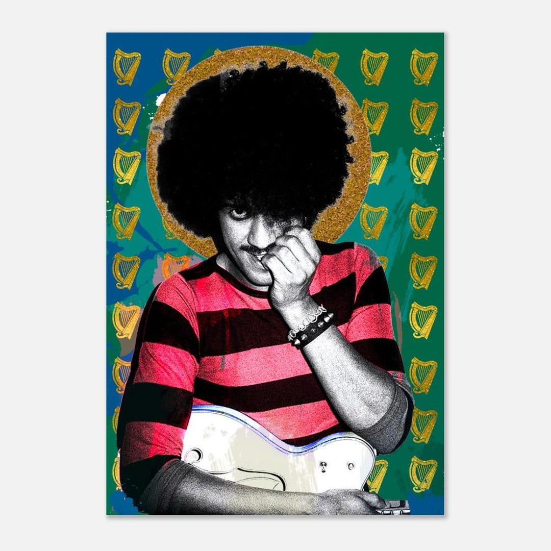 Phil Lynott Art Print: Thin Lizzy, Irish Rock, Pop Street Art - Etsy