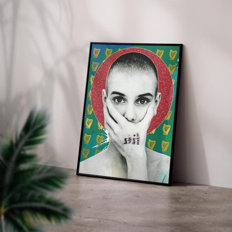 Sinead O'connor Art Print: Retro Boho Pop Wall Art - Etsy