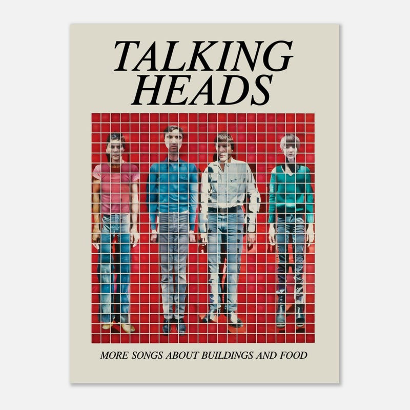 Talking Heads Poster - Etsy