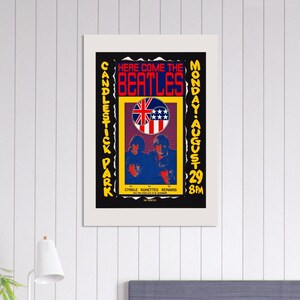 The Beatles 1966, Last Concert Poster, Repoduction of San Francisco Gig ...