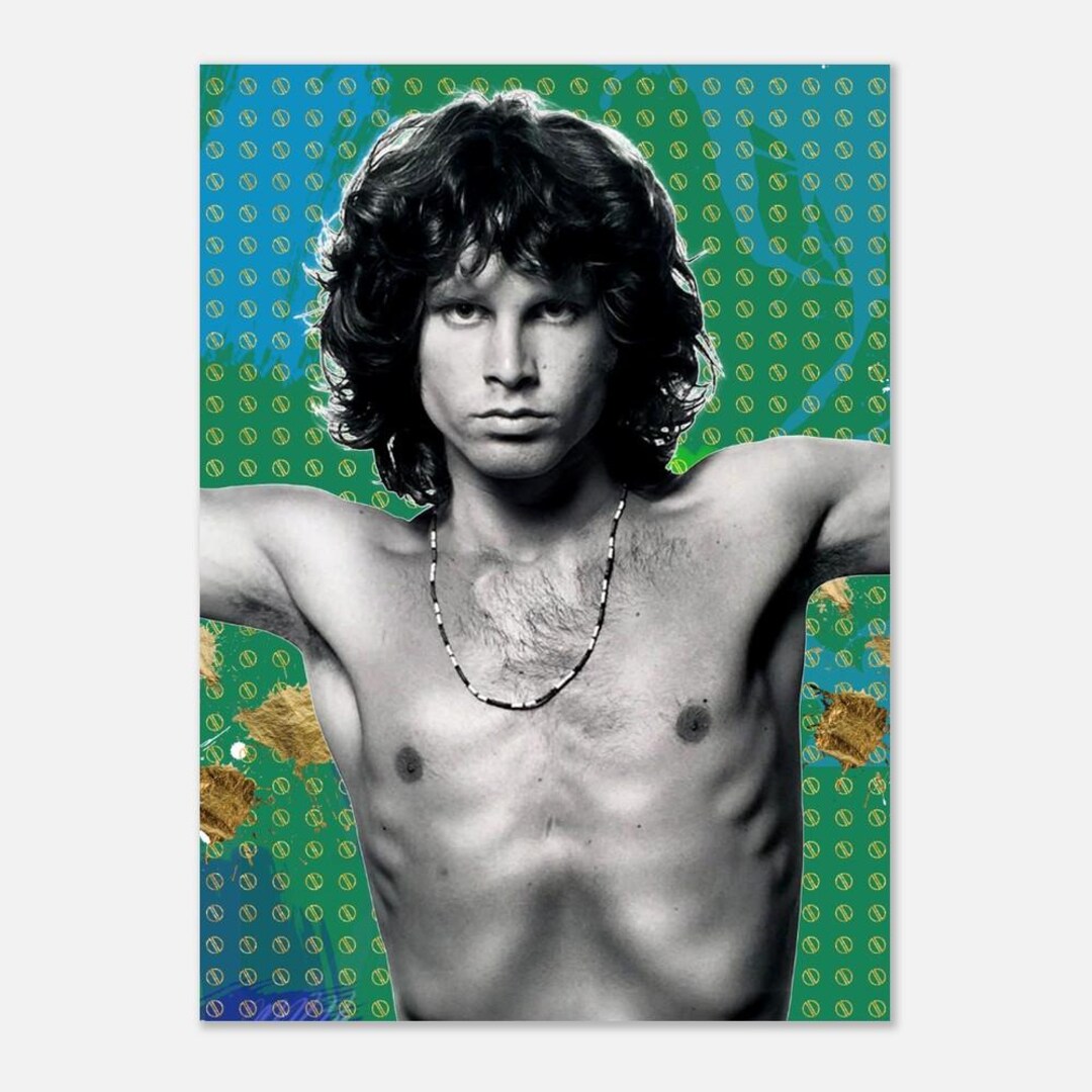 Jim Morrison Print, the Doors, Boho Classic, Regency Wall Art, Trendy ...