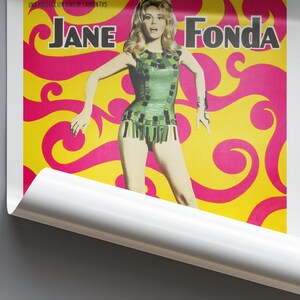 Barbarella Movie Print, Jane Fonda 1968, Italian Film Print, Boho ...