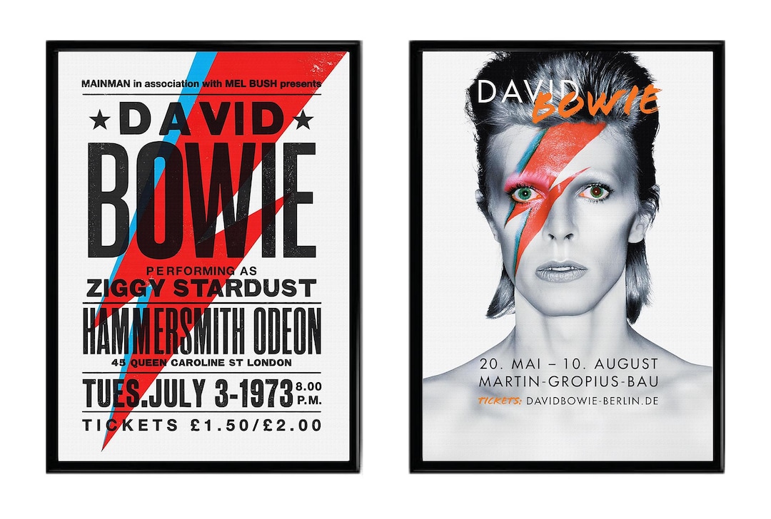 David Bowie Two Posters, 1972 Ziggy Stardust, (digital Downloads) - Etsy