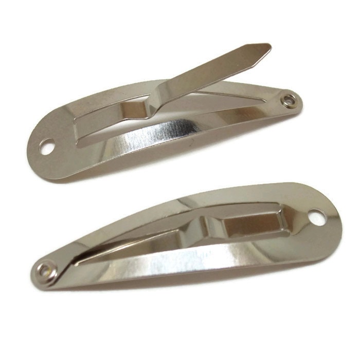 100 Snap Clips with hole 1 1/2 inch 40mm | Etsy