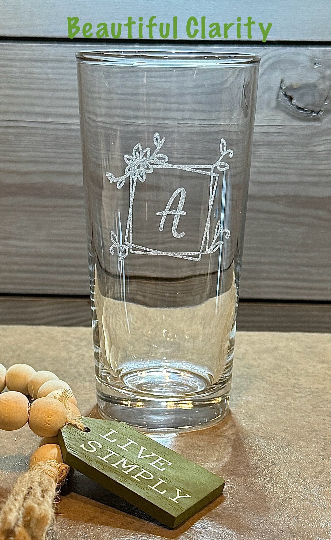 Set of 6 Personalized Drinking Glasses. Great for Christmas, Weddings ...