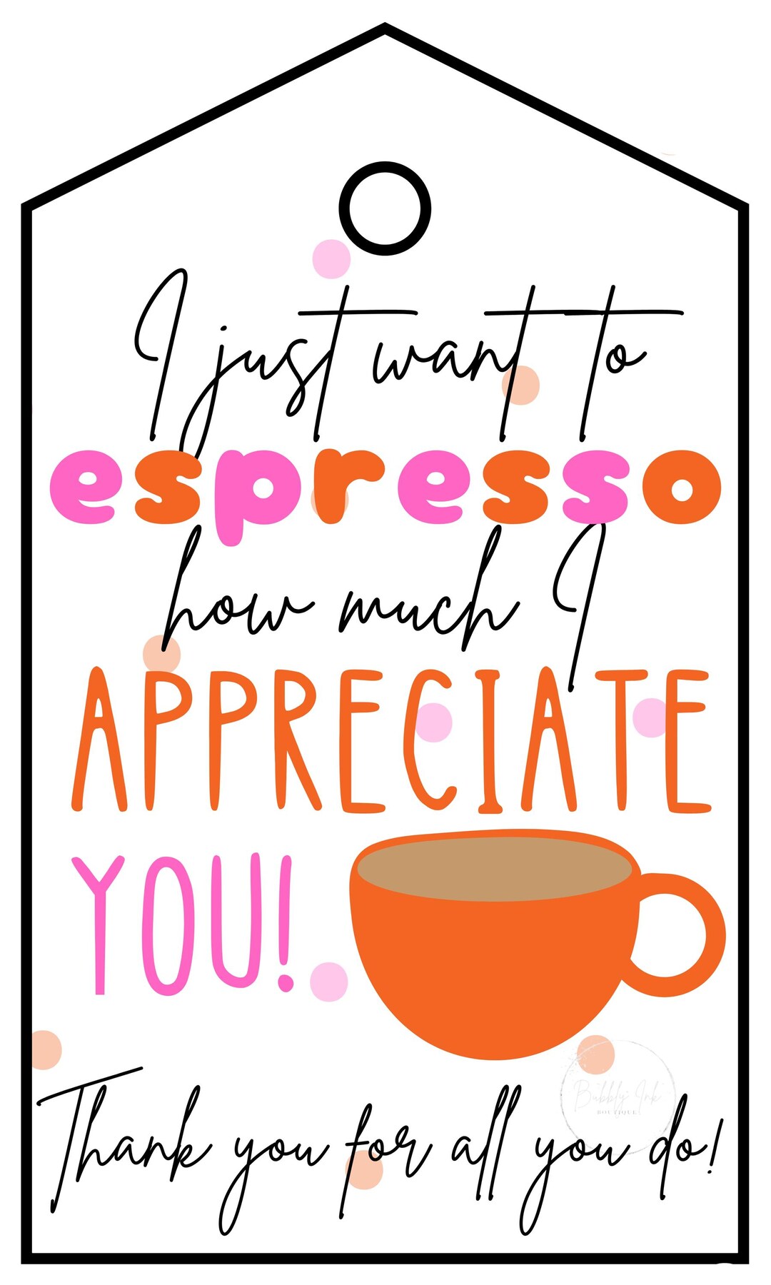 Dunkin Themed Thank You Card - Etsy