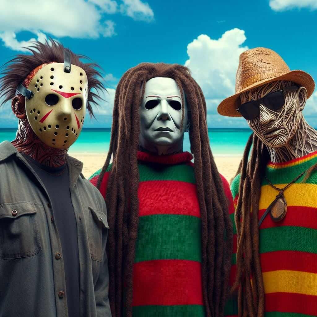 Horror Movies Meet Reggae Funny Music Poster Unique Poster Museum ...