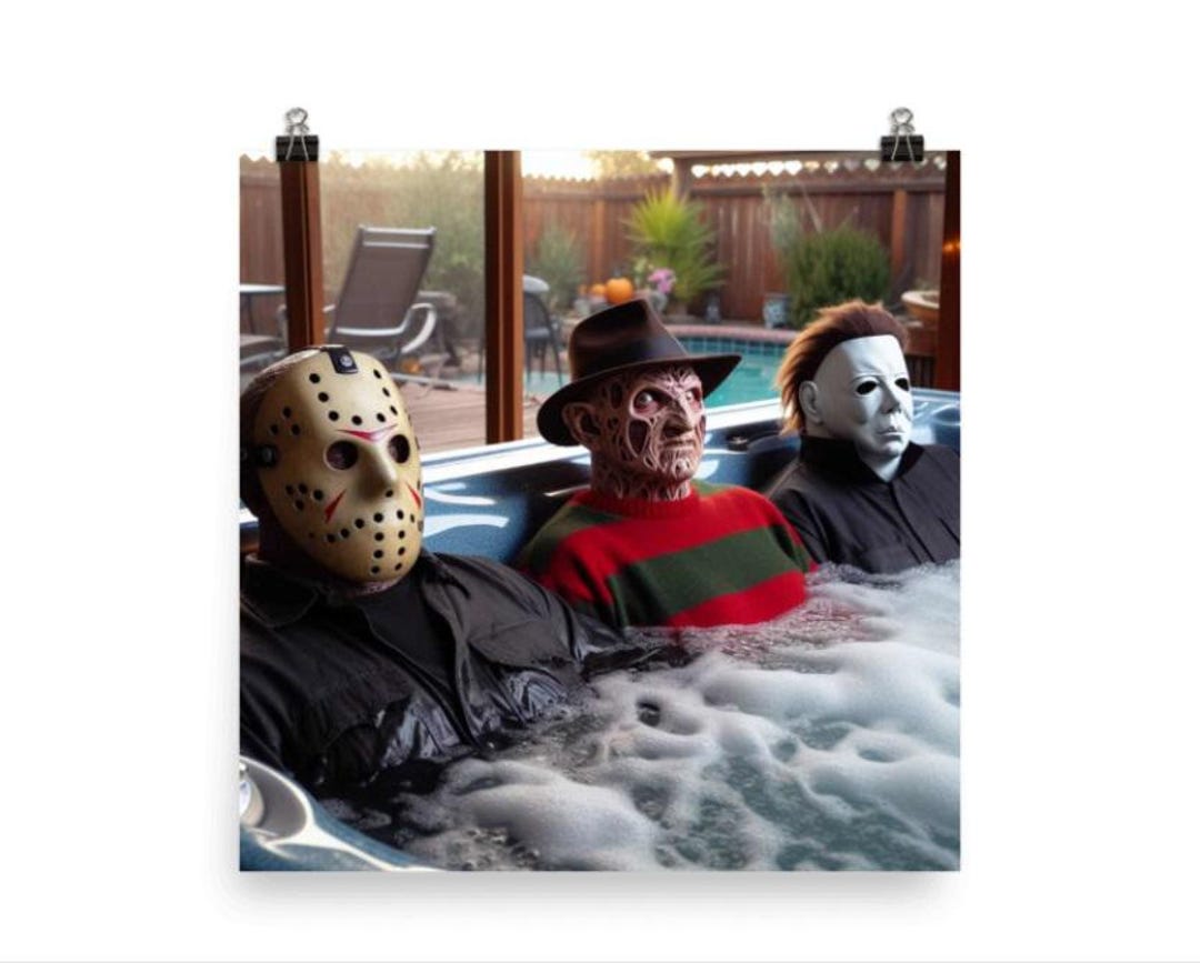 Horror Movie Jacuzzi Funny Poster Unique Poster Museum-quality Poster ...