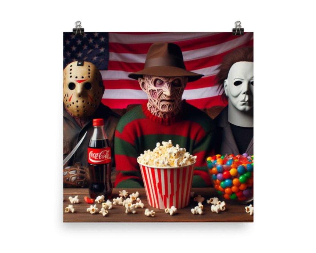 Cozy Horror Movie Night Funny Poster Unique Poster Museum-quality ...