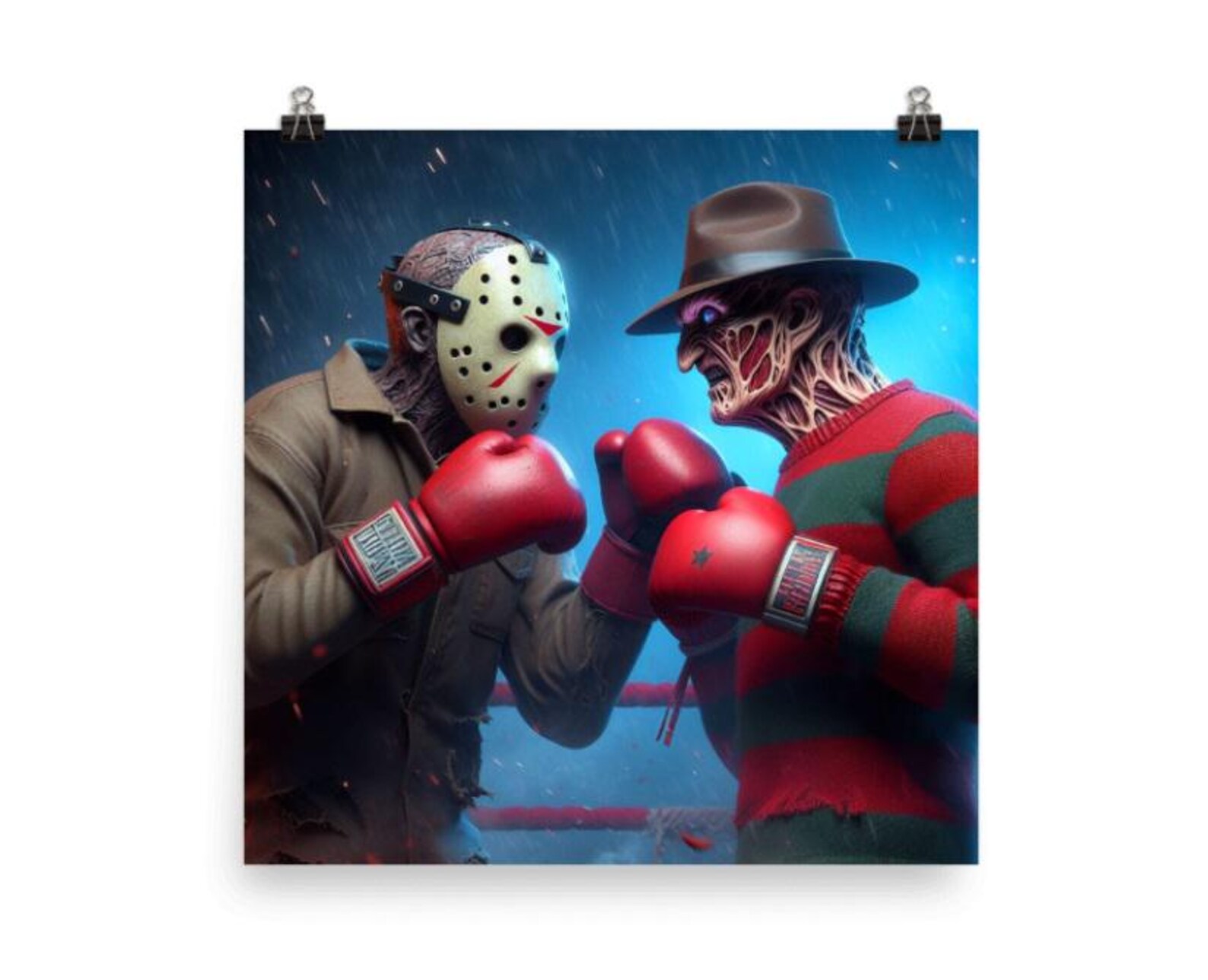 Freddy Vs Jason Boxing Unique Poster Museum-quality Poster on Thick ...