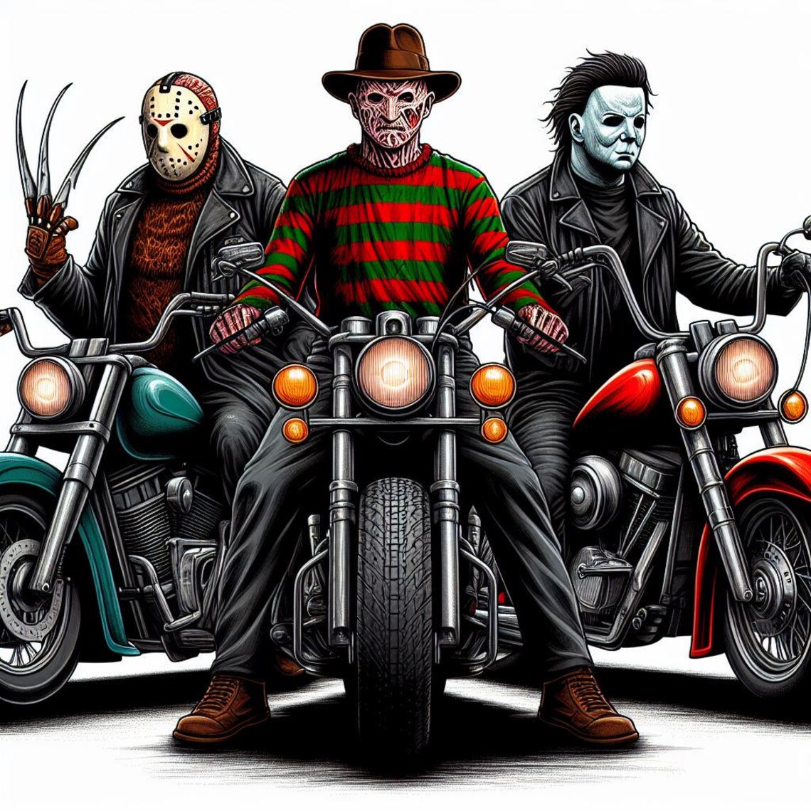 Horror Movie Motorcycle Gang Poster Unique Poster Museum-quality Poster ...