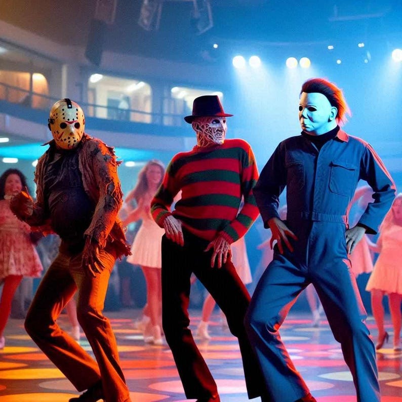 Horror Movie Disco Funny Poster Unique Poster Museum-quality Poster on ...