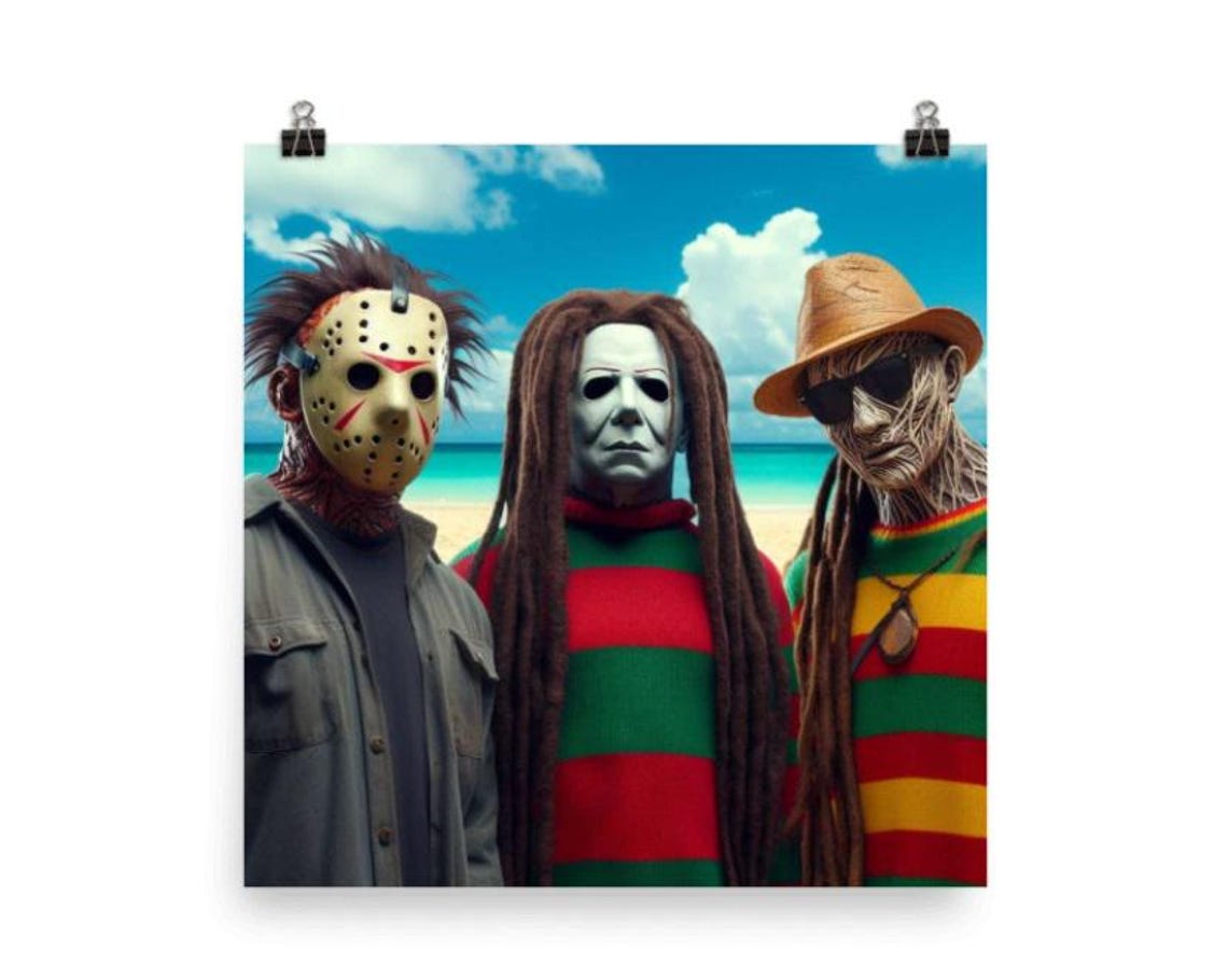 Horror Movies Meet Reggae Funny Music Poster Unique Poster Museum ...