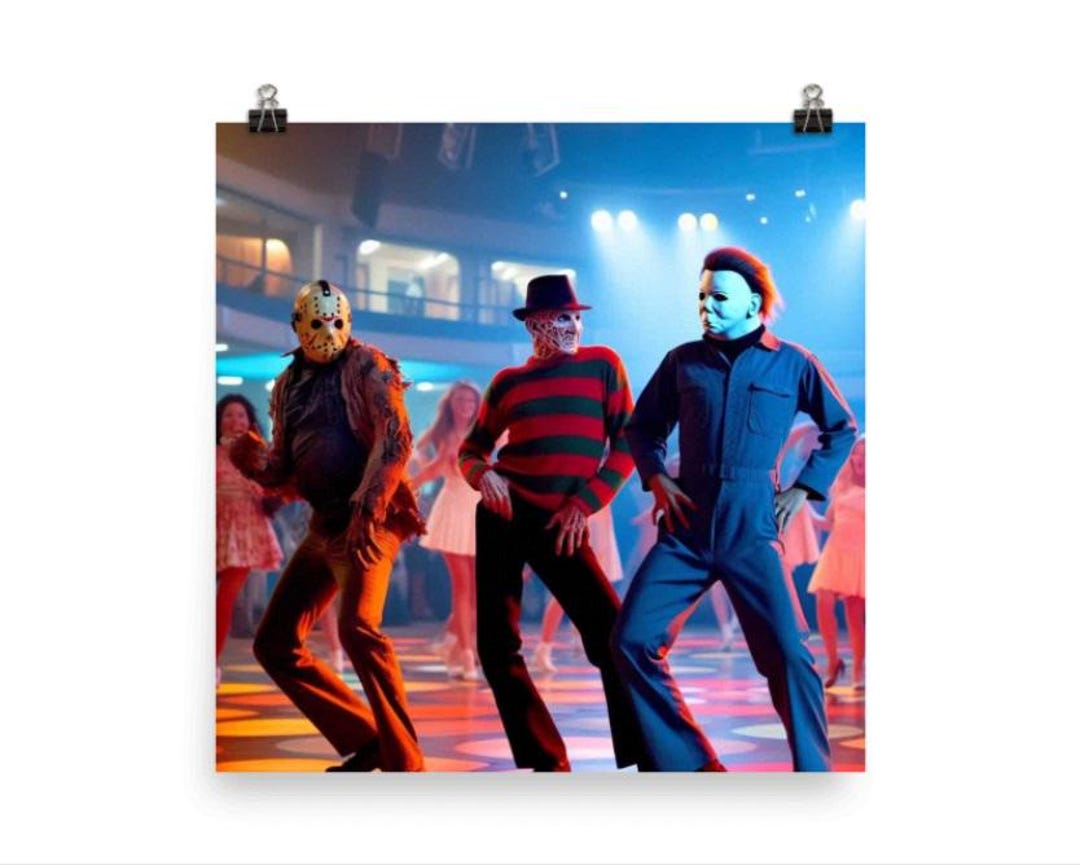 Horror Movie Disco Funny Poster Unique Poster Museum-quality Poster on ...