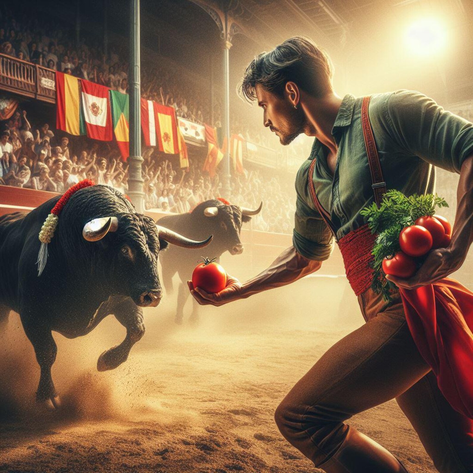 Funny Bullfighting Poster Unique Poster Museum-quality Poster on Thick ...