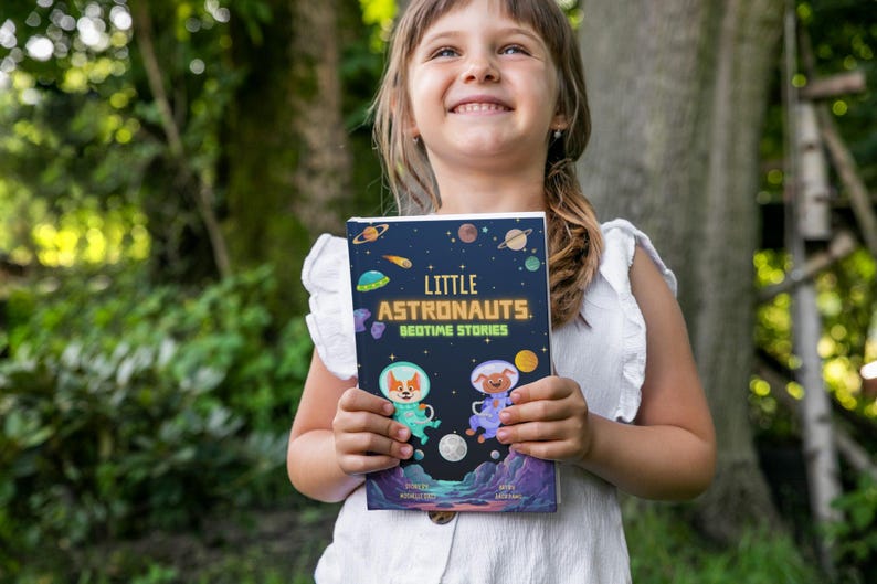 Astronaut Childrens Storybooks, Instant Digital Download Flipbooks, for ...