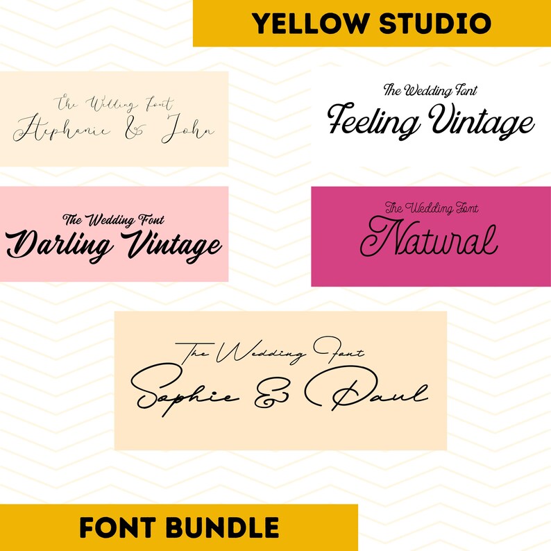 Calligraphy Font Bundle, Wedding Font Bundle, Handwritten Font, Script Font, Cricut Font ...