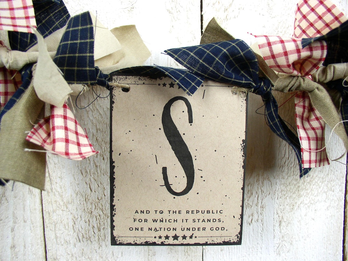 USA Rag Garland DIY Kit: Americana Homespun Fabric Strips - Etsy