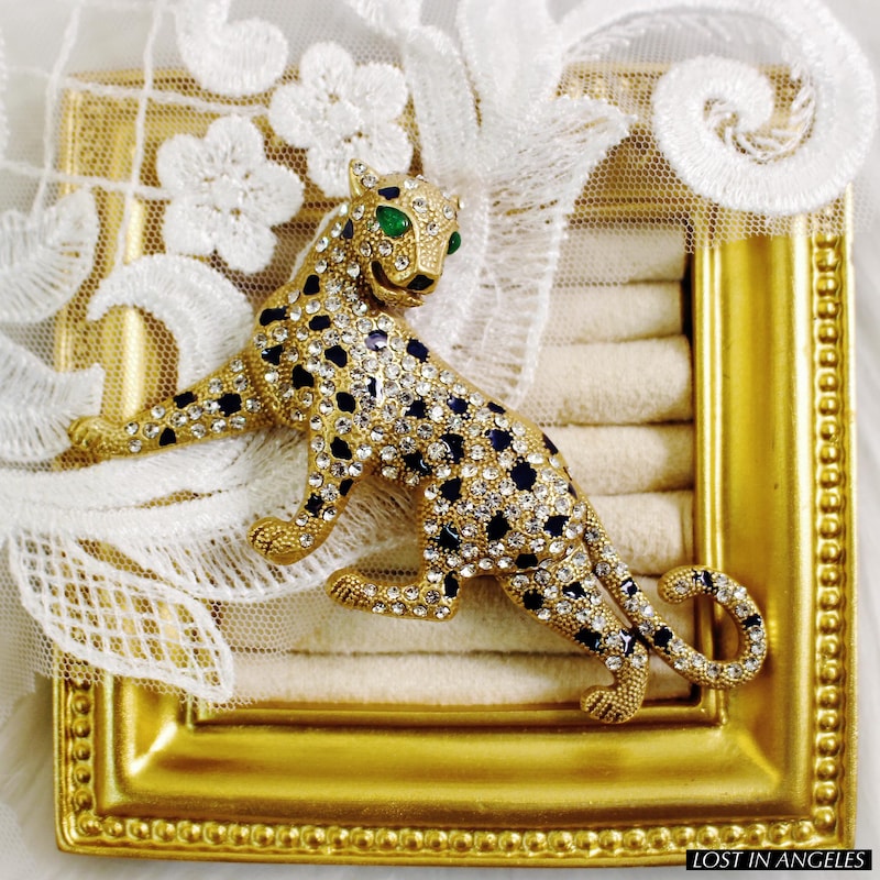 Leopard Brooch Vintage - Etsy
