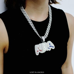 Hip Hop Basketball Cuban Link Chain | NBA Inspired Jewelry | Iced Out ...