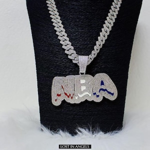 Hip Hop Basketball Cuban Link Chain | NBA Inspired Jewelry | Iced Out ...