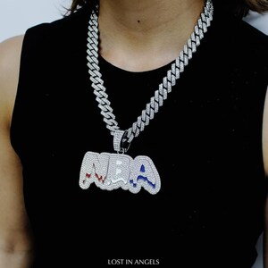 Hip Hop Basketball Cuban Link Chain | NBA Inspired Jewelry | Iced Out ...