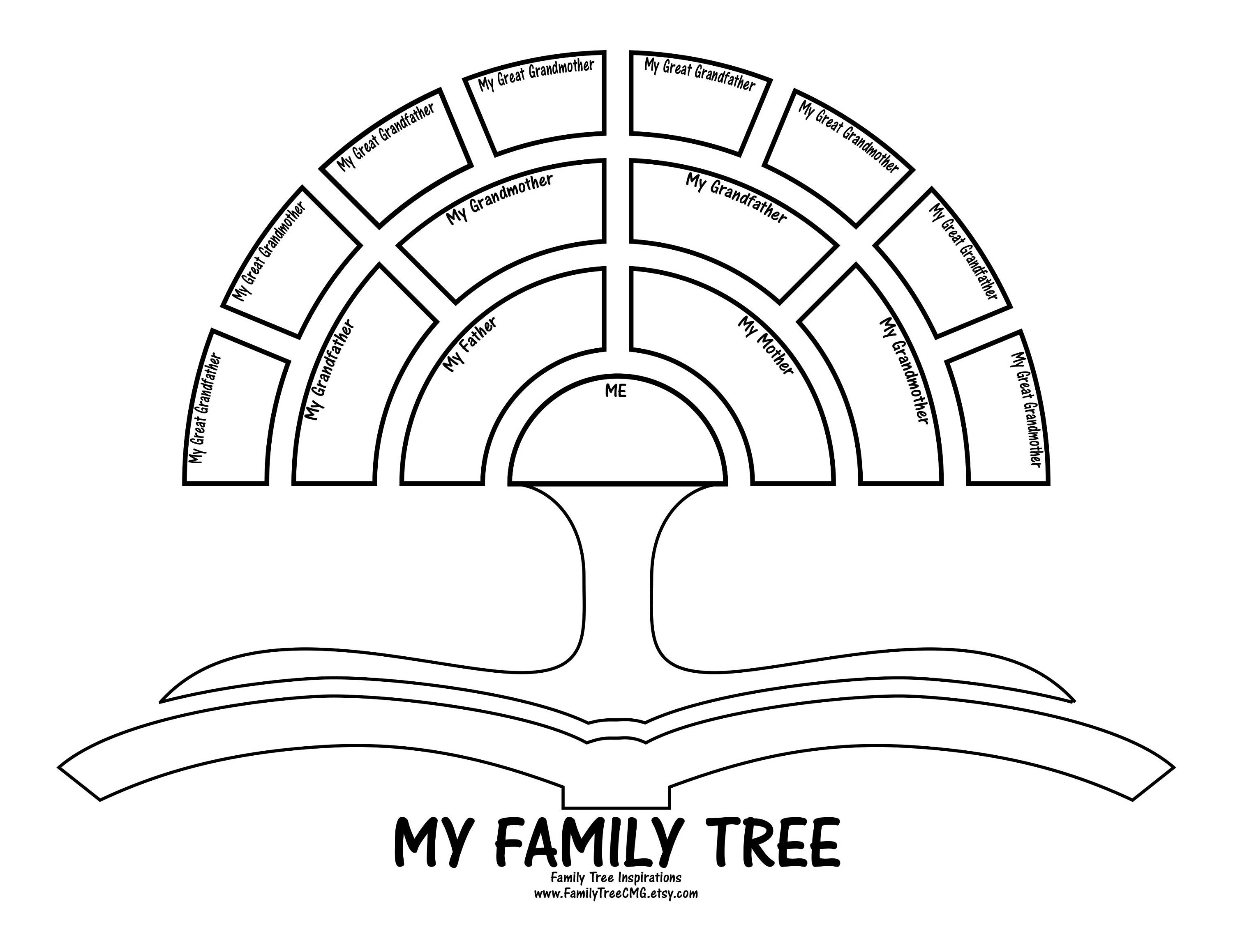 My Family Tree Coloring Page