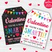 Editable Valentine Gift Tags You're a Real Smartie Valentine's Day ...