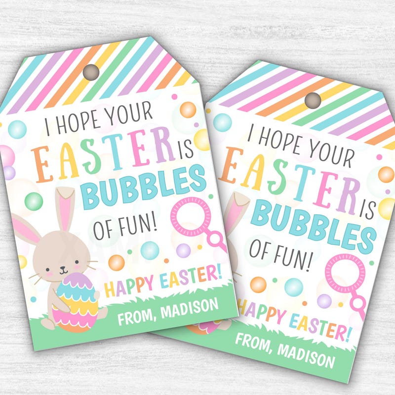 Bubbles Tag - Etsy