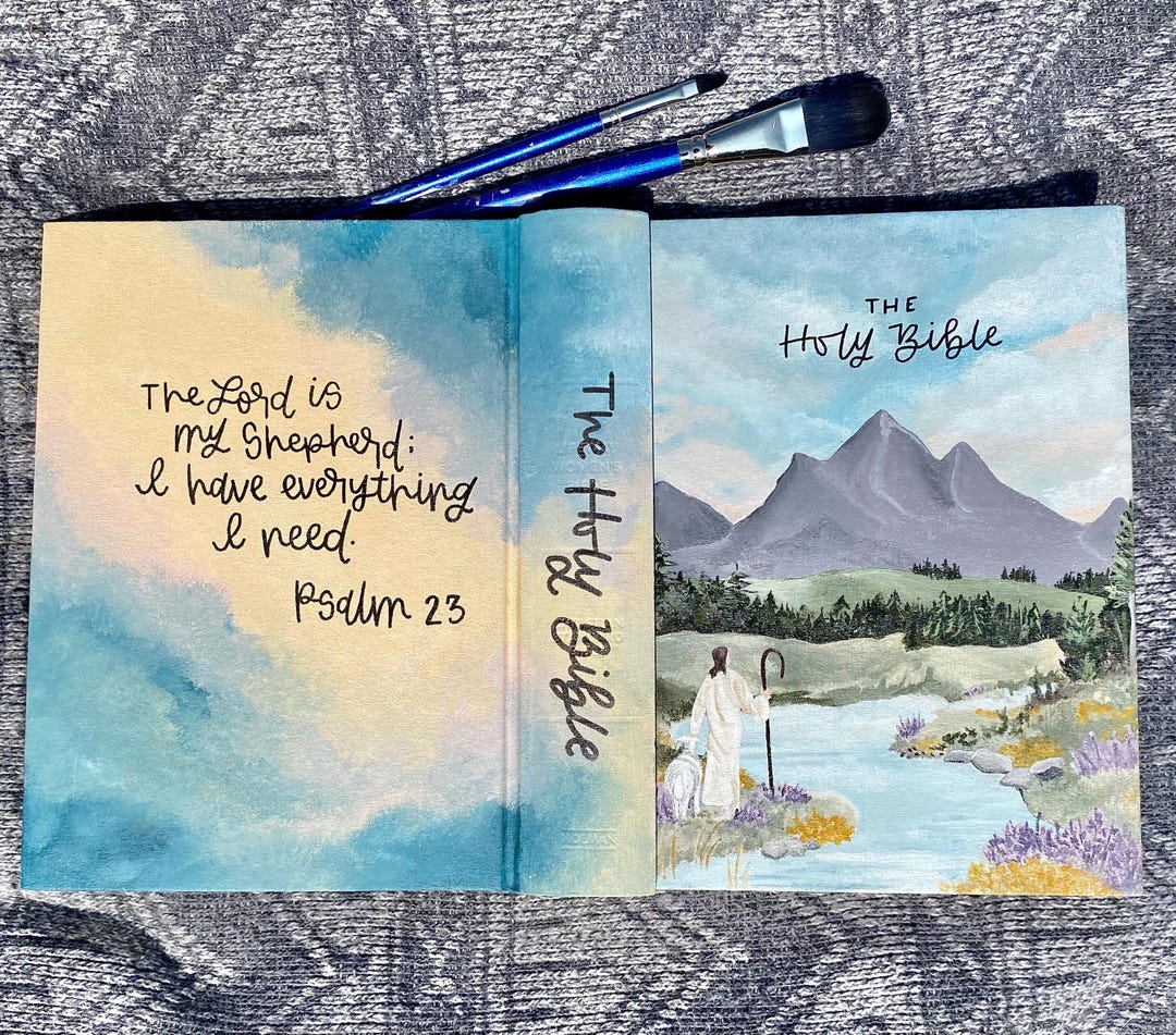 Custom Hand Painted Bible - Etsy