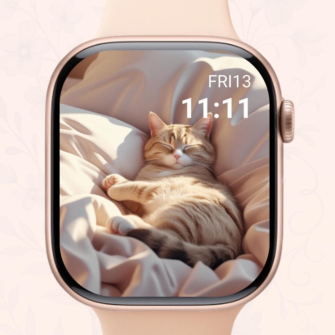 Sleeping Cat – Cozy Apple Watch Face - Etsy
