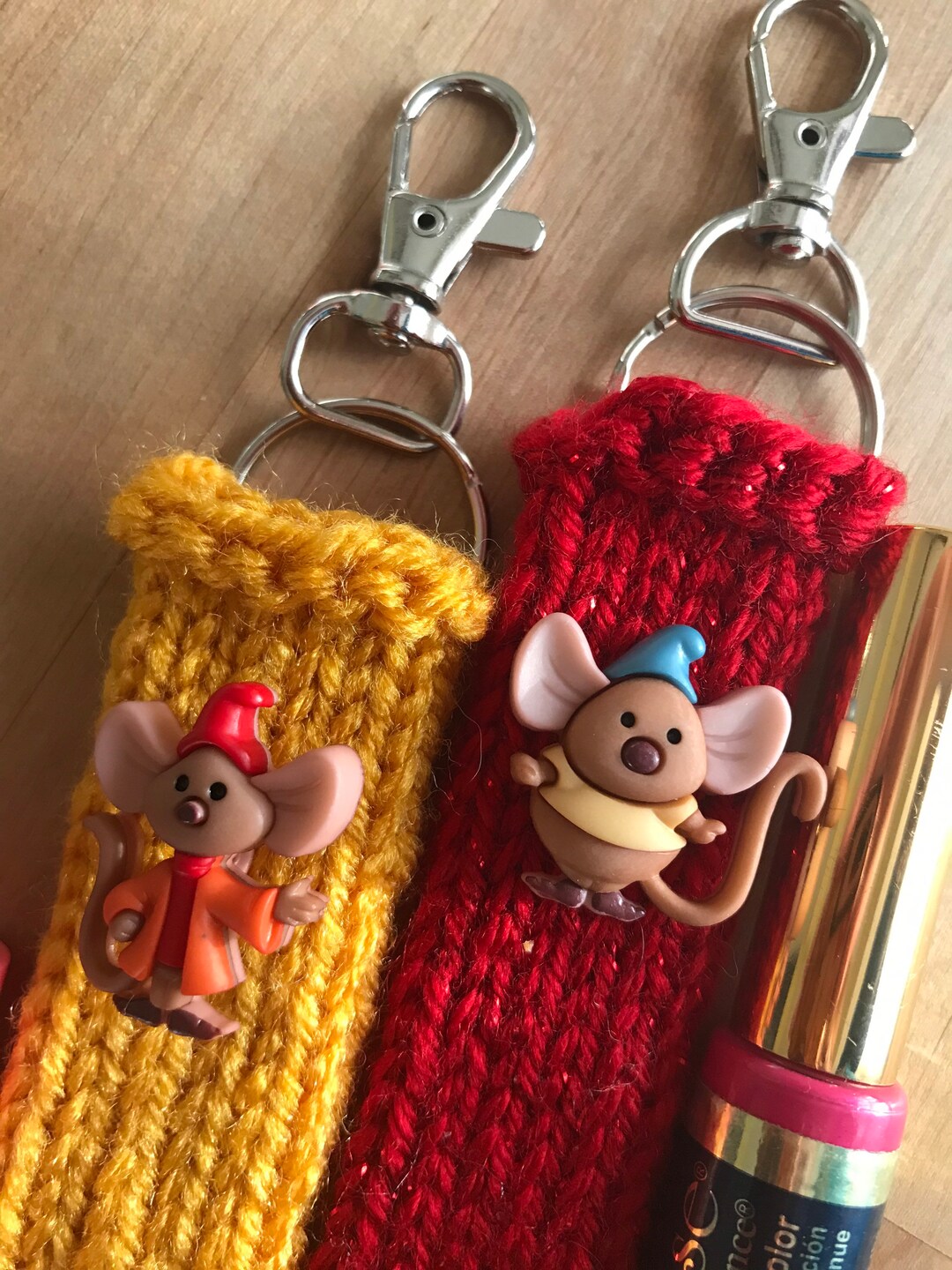 Disney Cinderella BFF Jaq Gus Chapstick Lip Balm Holder Cozy - Etsy