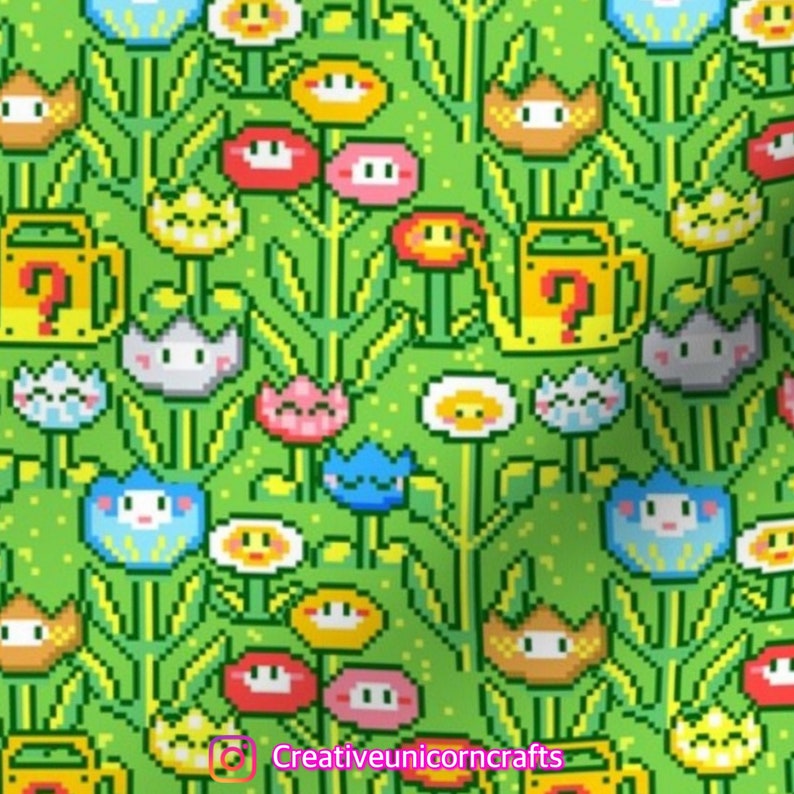 Custom Super Mario Nintendo Flower Garden Nerdy Skirt With - Etsy