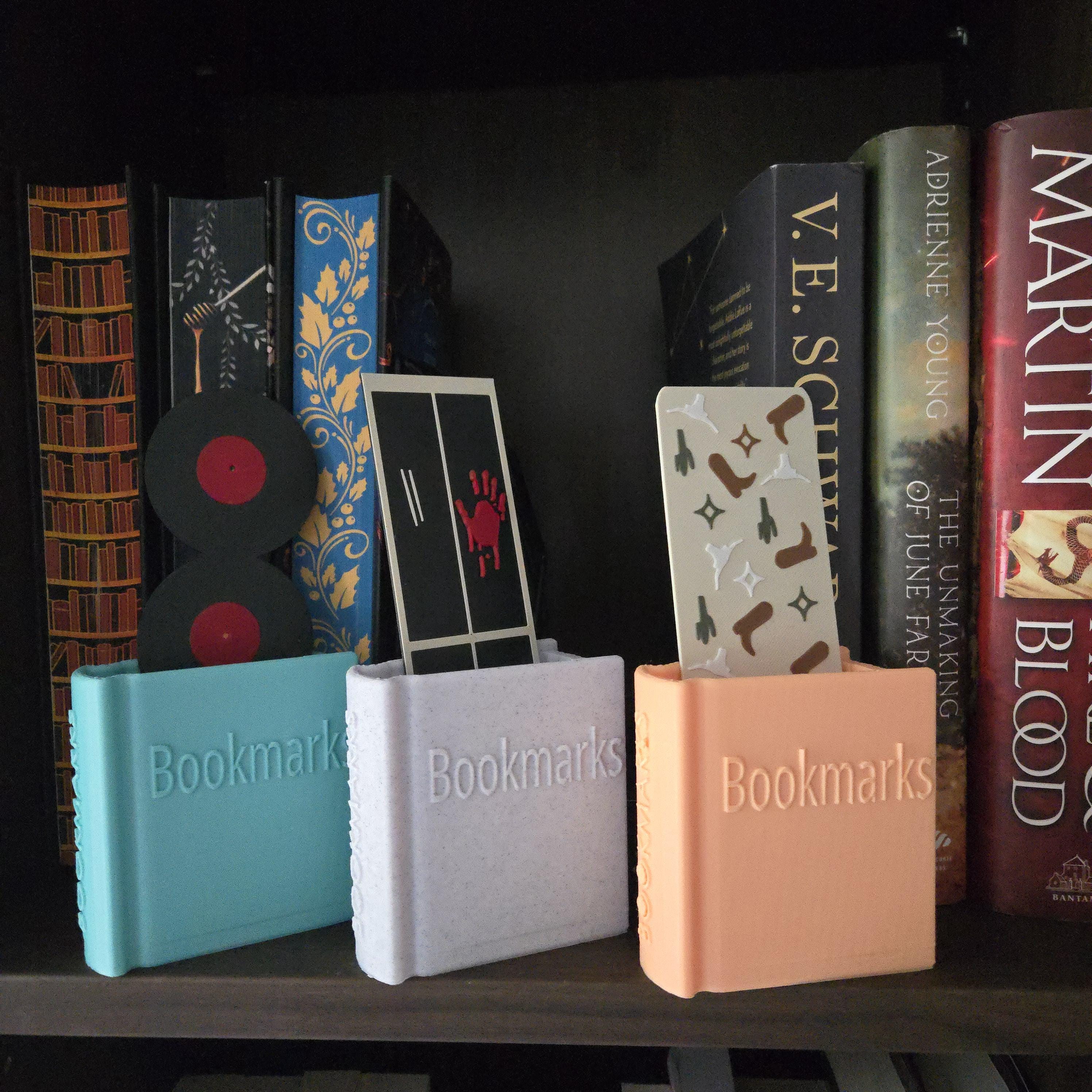 3D Printed Bookmark Holder – Mini Book Storage for Bookmarks – Cute ...