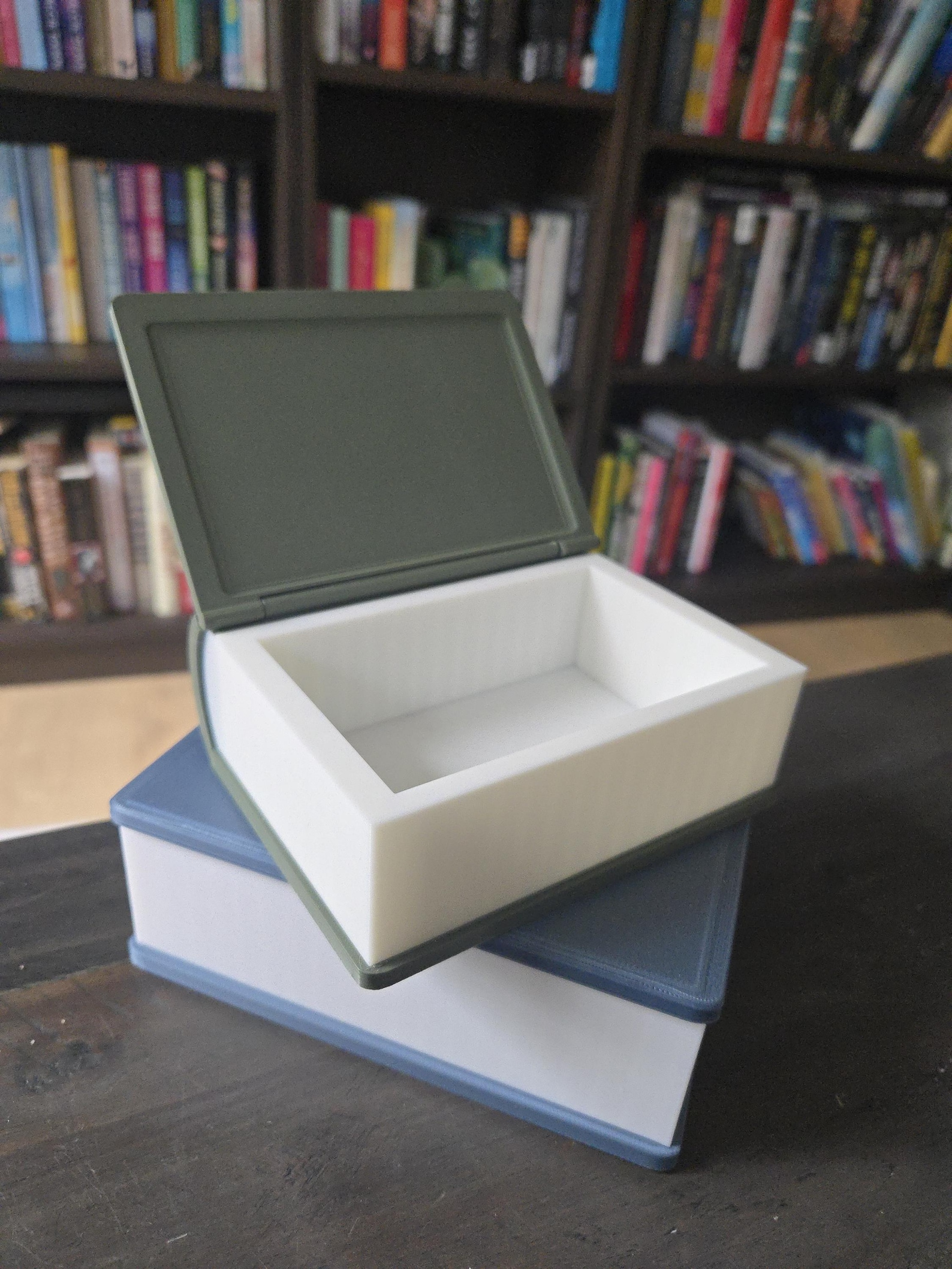 3D Printed Book Box | Hidden Book Storage, Custom Color - Etsy