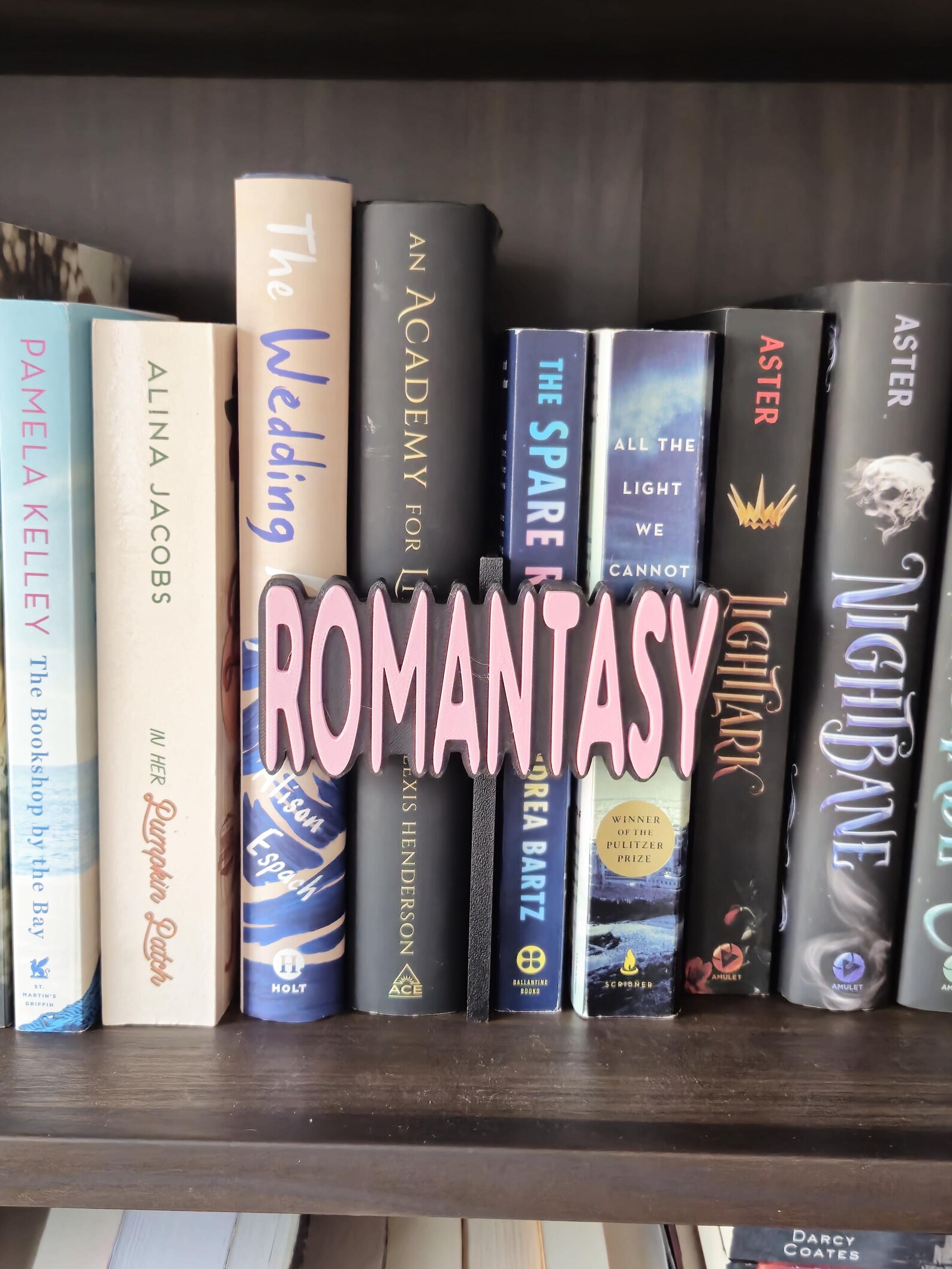ROMANTASY Interchangeable Booknook Sign - Bookcase Organizer - Decor ...