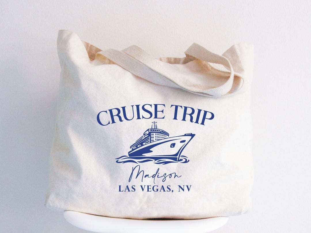 Personalized Cruise Trip Tote Bag, Disney Cruise Family 2025 Totes ...