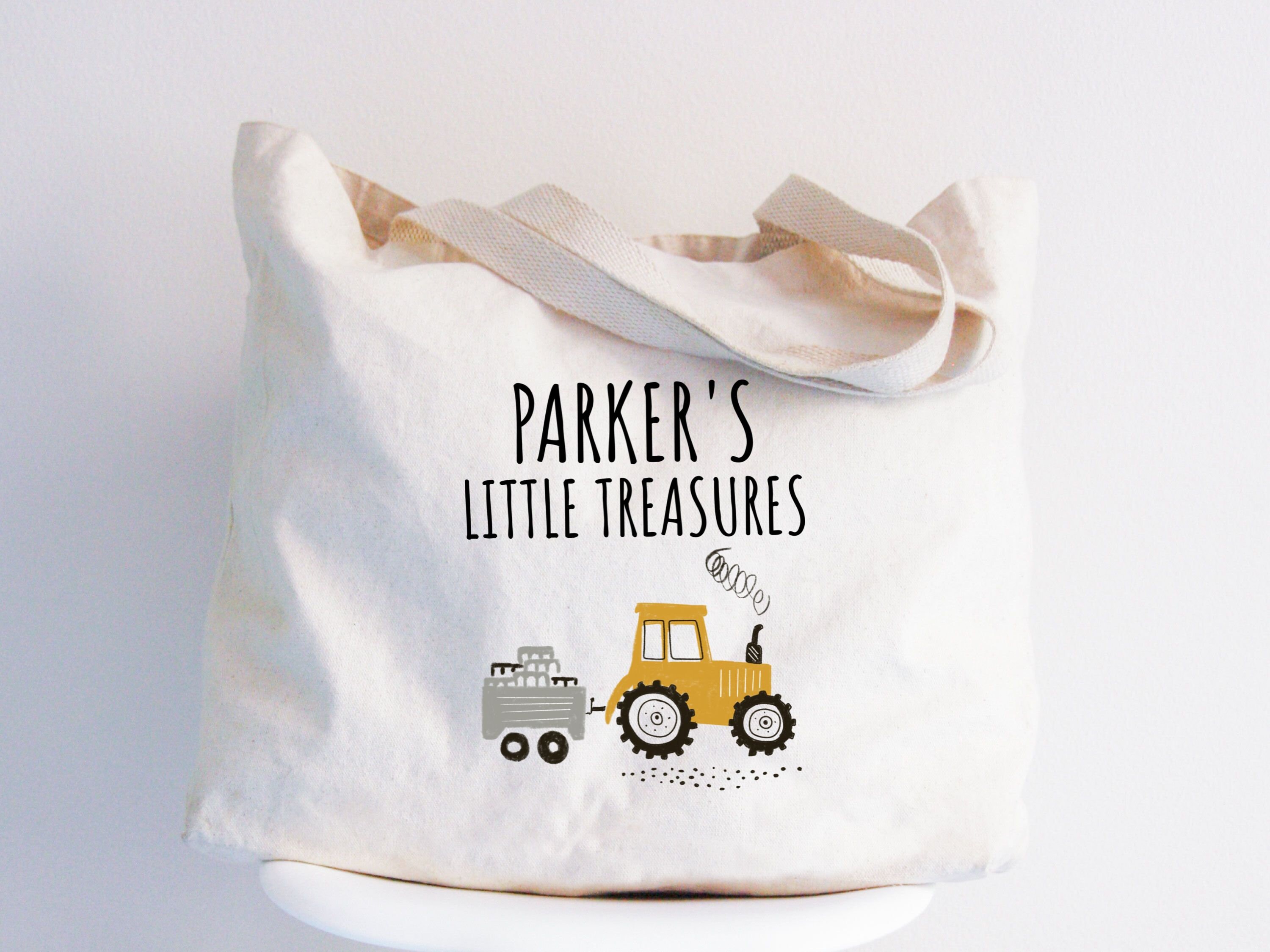 Custom Tractor Canvas Tote Bag: Personalized Farmer Gift - Etsy