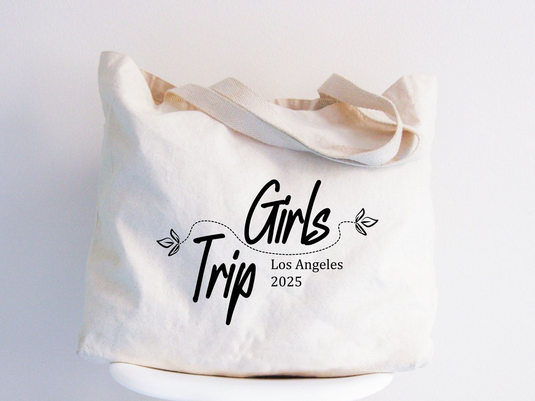 Custom Girls Trip Tote Bag: Personalized Weekend Gift - Etsy