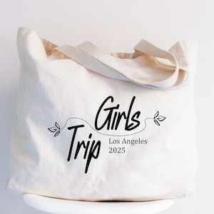 Custom Girls Trip Tote Bag: Personalized Weekend Gift - Etsy