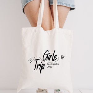 Custom Girls Trip Tote Bag: Personalized Weekend Gift - Etsy