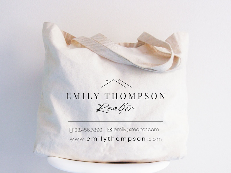 Custom Realtor Tote Bag, Personalized Business Gift Bag, Customized ...
