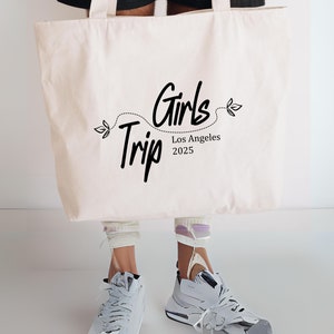 Custom Girls Trip Tote Bag: Personalized Weekend Gift - Etsy