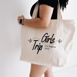 Custom Girls Trip Tote Bag: Personalized Weekend Gift - Etsy