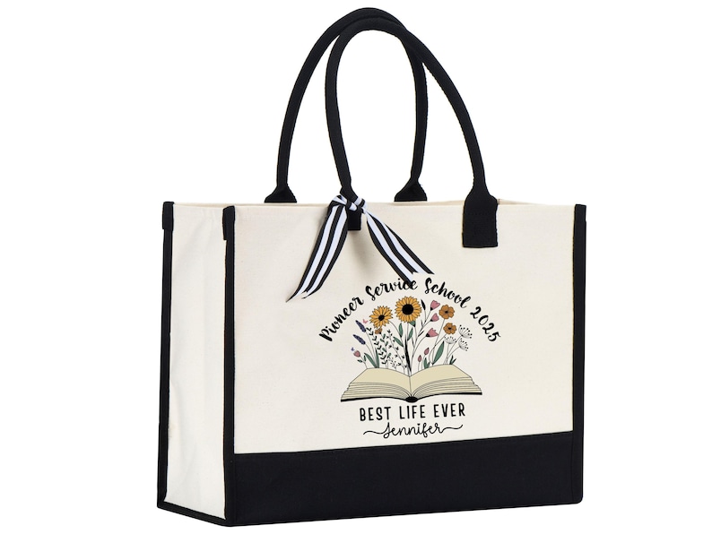 JW Baptism Cornered Tote Bag, Personalized Pioneer School Bags, Pioneer ...