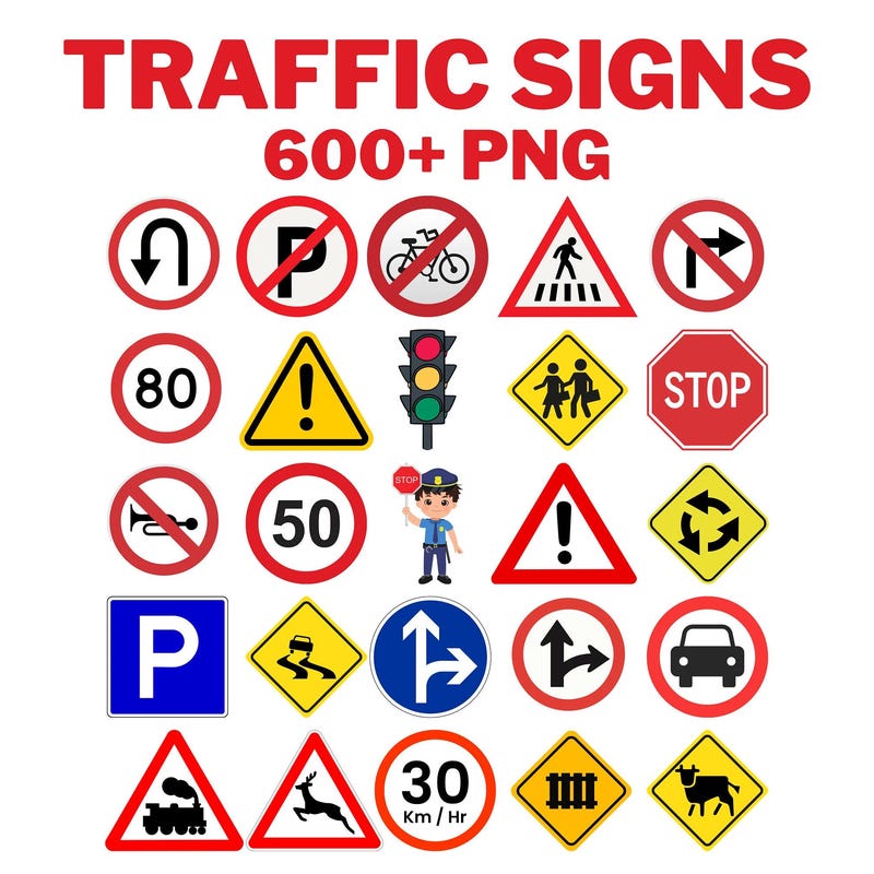 Road Symbol Signs - Etsy