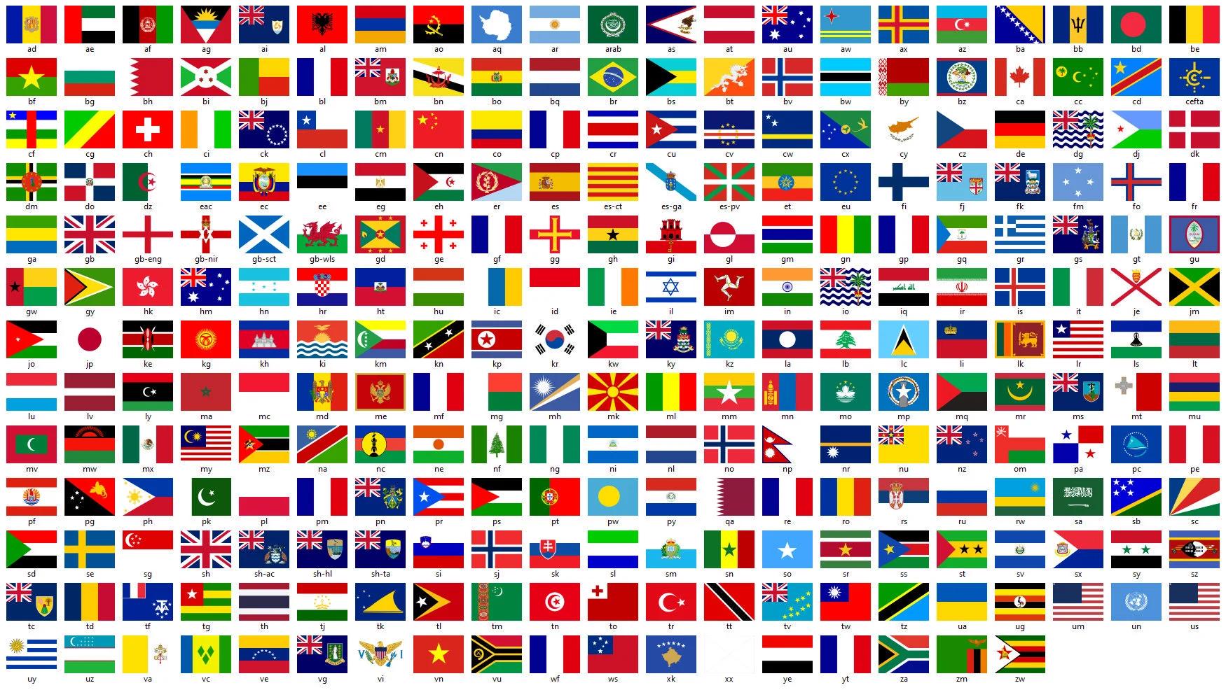 540+ World Flags SVG Bundle | Square and Rectangle Country Flag Designs ...