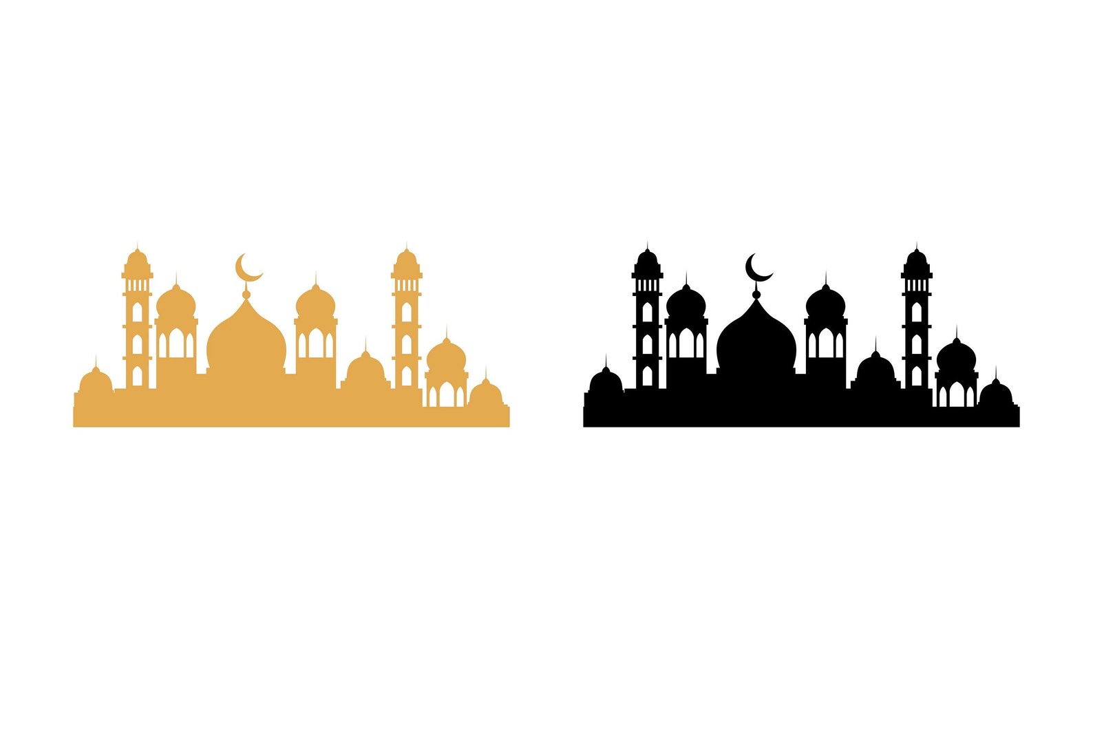 Ramadan Svg Png, Islam Clipart, Printable Mosque Lantern Silhouette Cut ...
