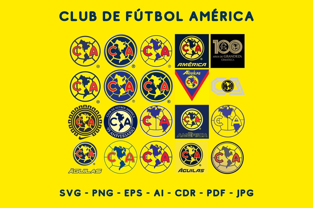 Club De Fútbol América Svg, Png, Eps, Ai, Cdr, Pdf, Jpg, Club America ...
