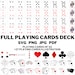 Playing Cards Deck Svg Bundle, Card Games Svg, Card Suit Svg, Poker Svg ...